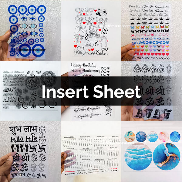 Insert Sheet – Resin Store Surat