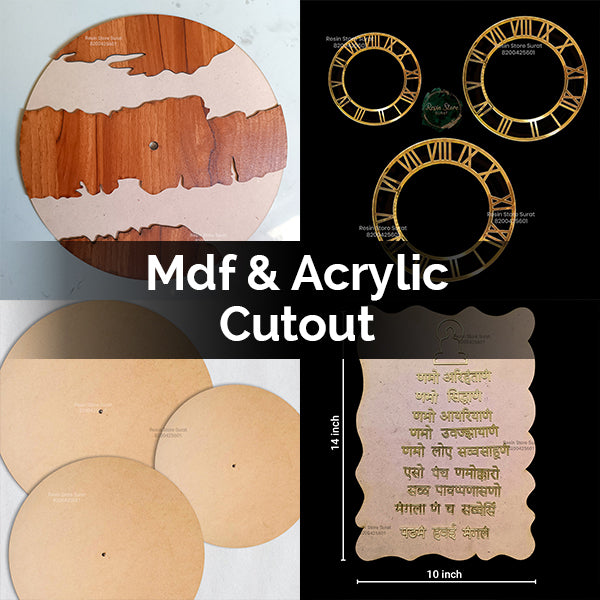 Mdf & Acrylic Cutout – Resin Store Surat