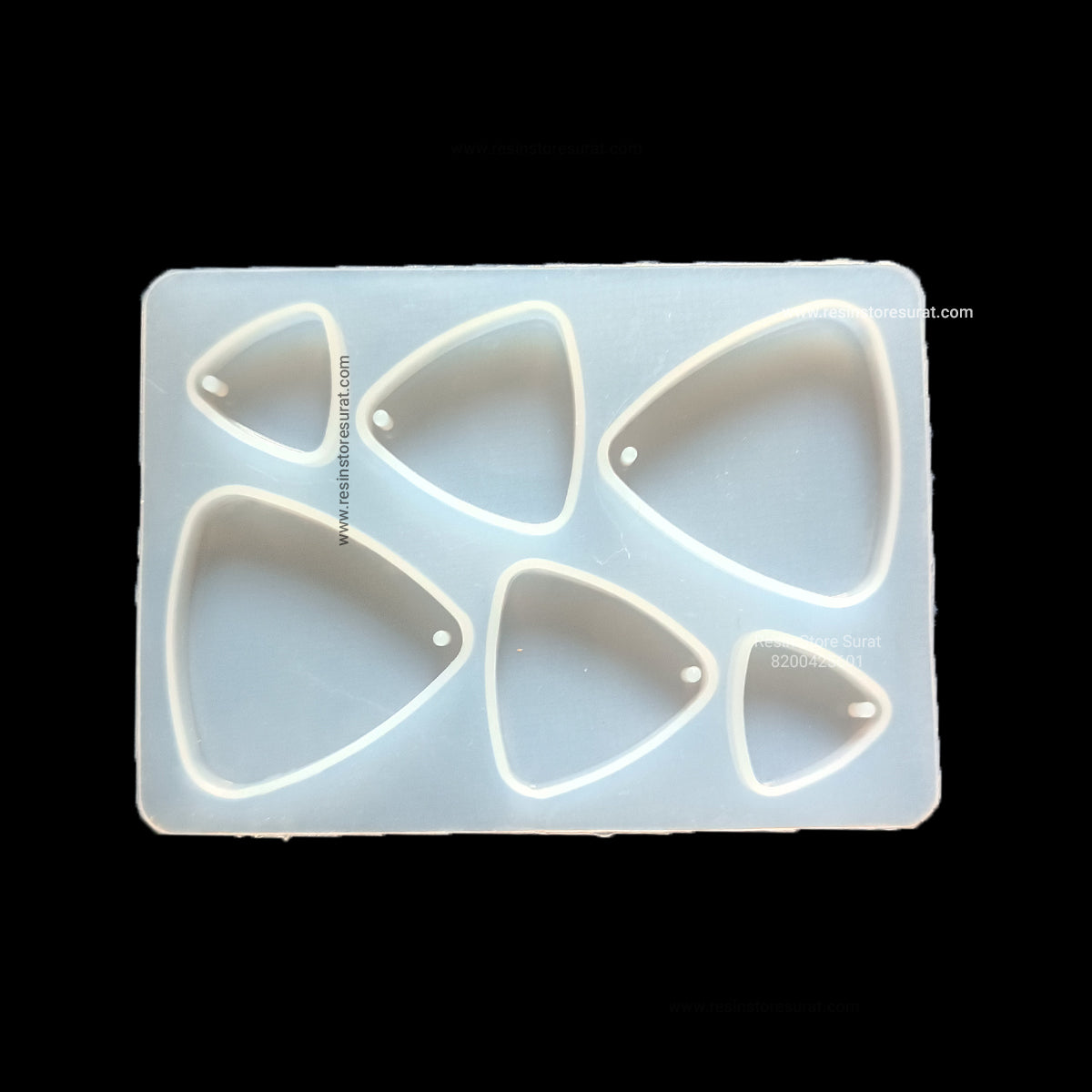 6 Cavity Triangle Mould – Resin Store Surat