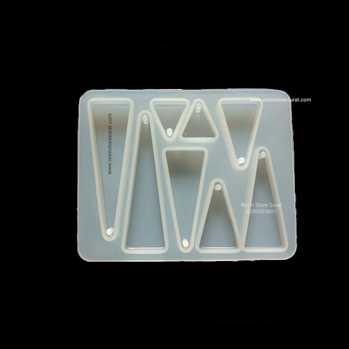 8 cavity Triangle Mould – Resin Store Surat