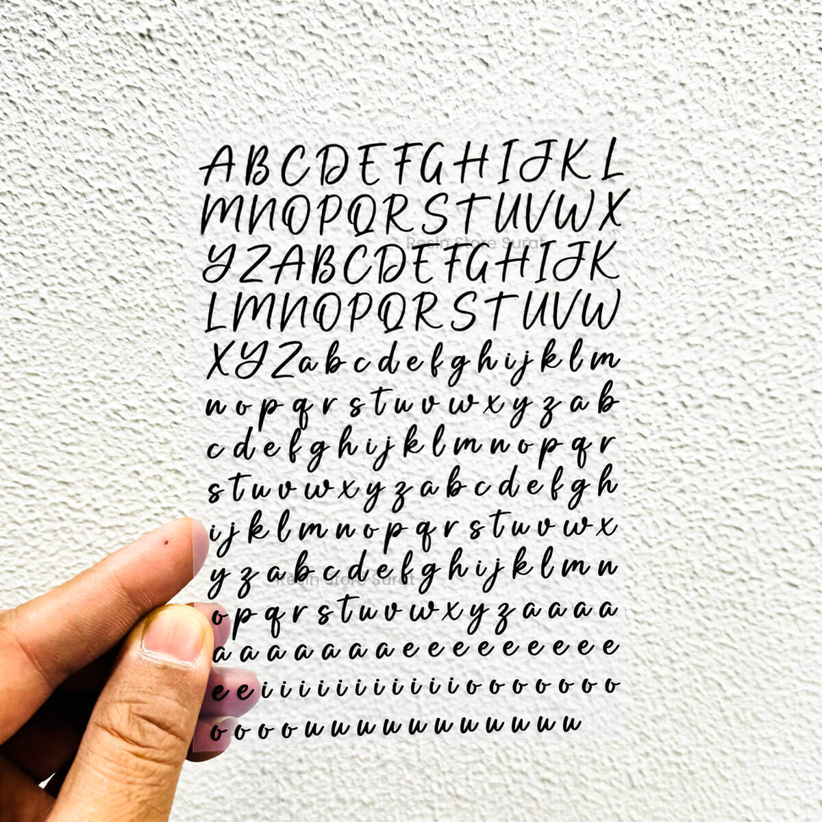 Small Alphabet Insert Sheet - A6 – Resin Store Surat
