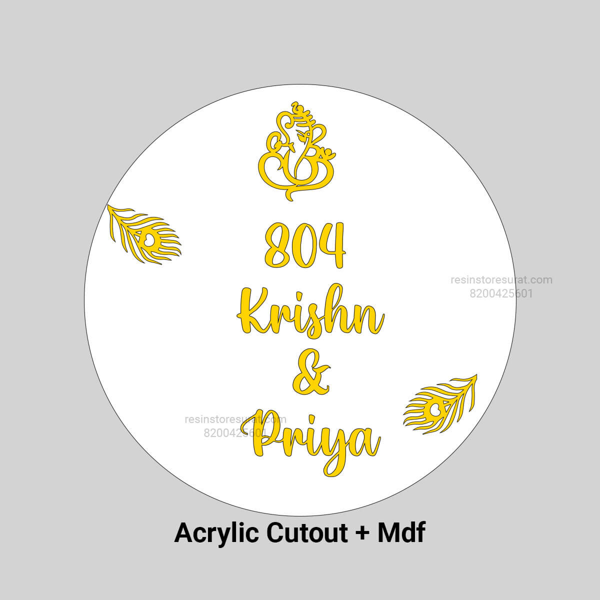 Custom Acrylic Cutout – Resin Store Surat