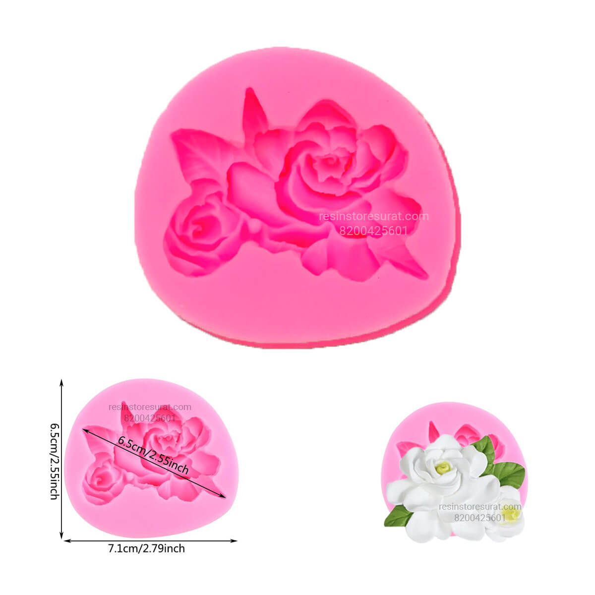 Jasmine 3D Flower Mould – Resin Store Surat