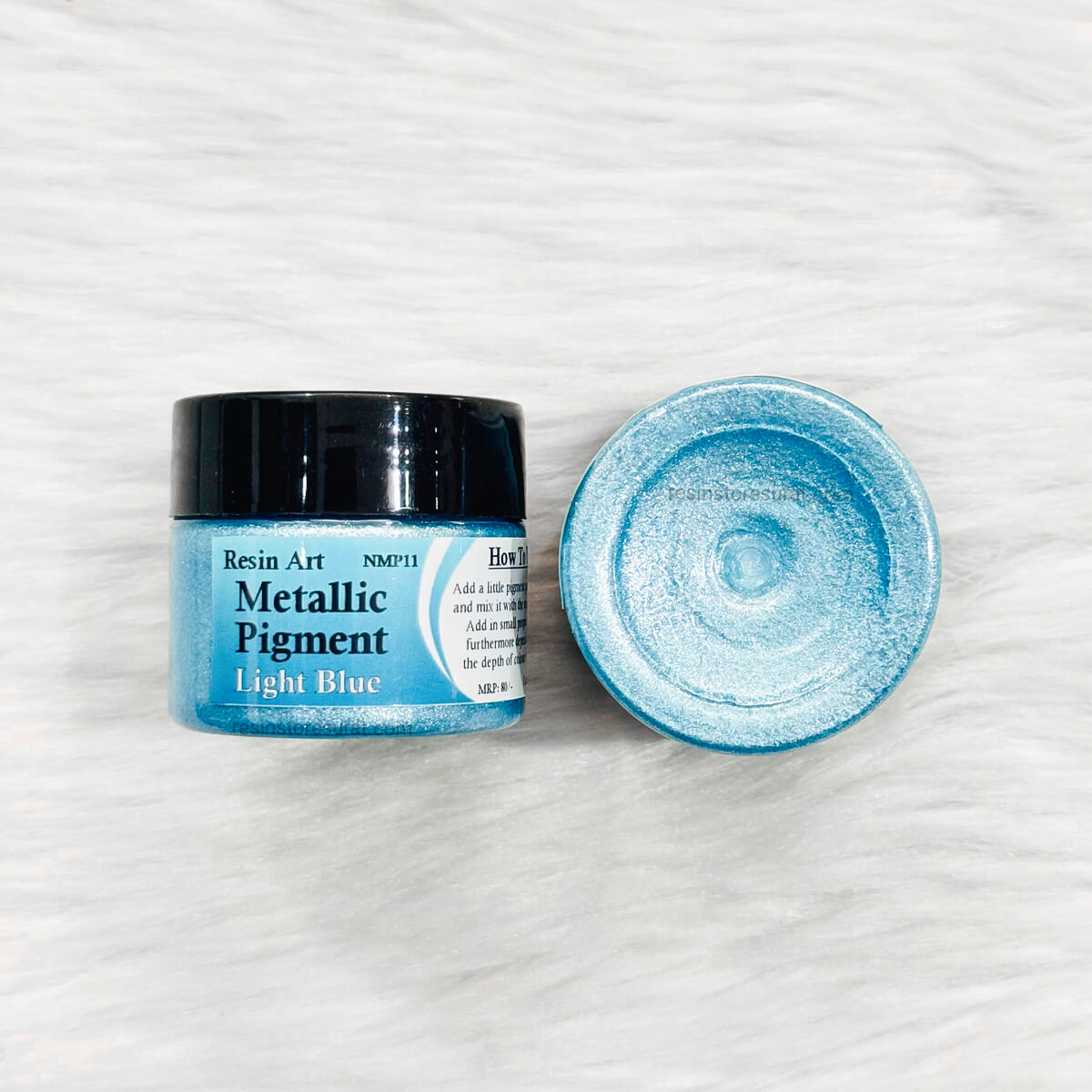 Light Blue Metallic Pigment For Resin – Resin Store Surat