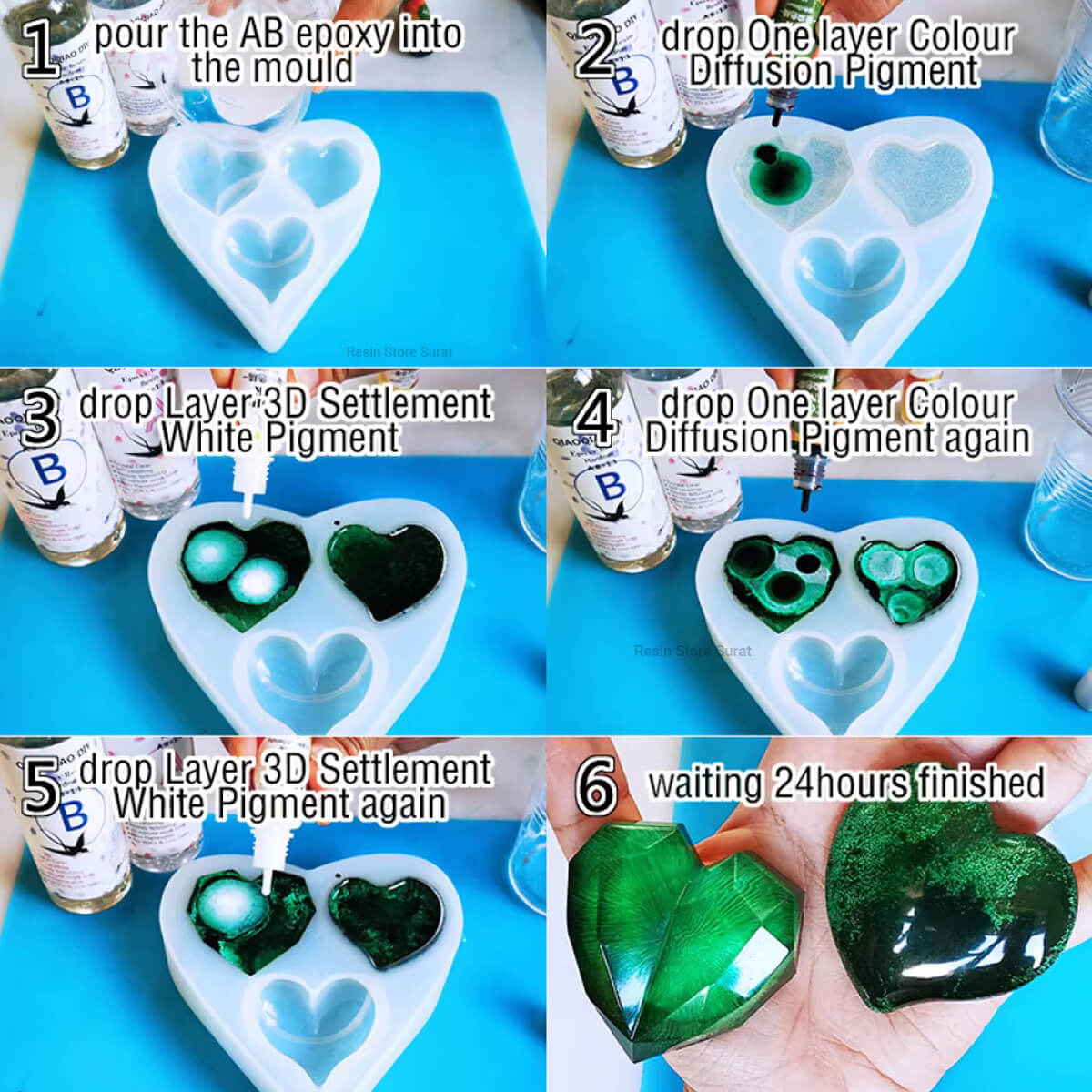 24 Pcs Premium Resin Alcohol Ink Set – Resin Store Surat