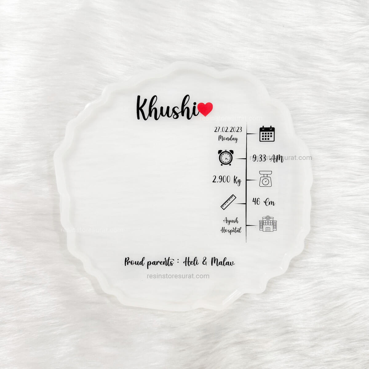 Custom Transparent Insert sheet – Resin Store Surat