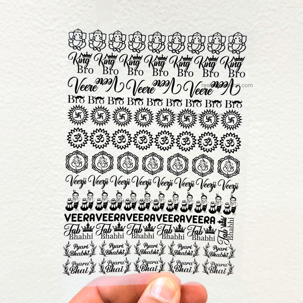 Resin Rakhi Insert Sheet - B – Resin Store Surat