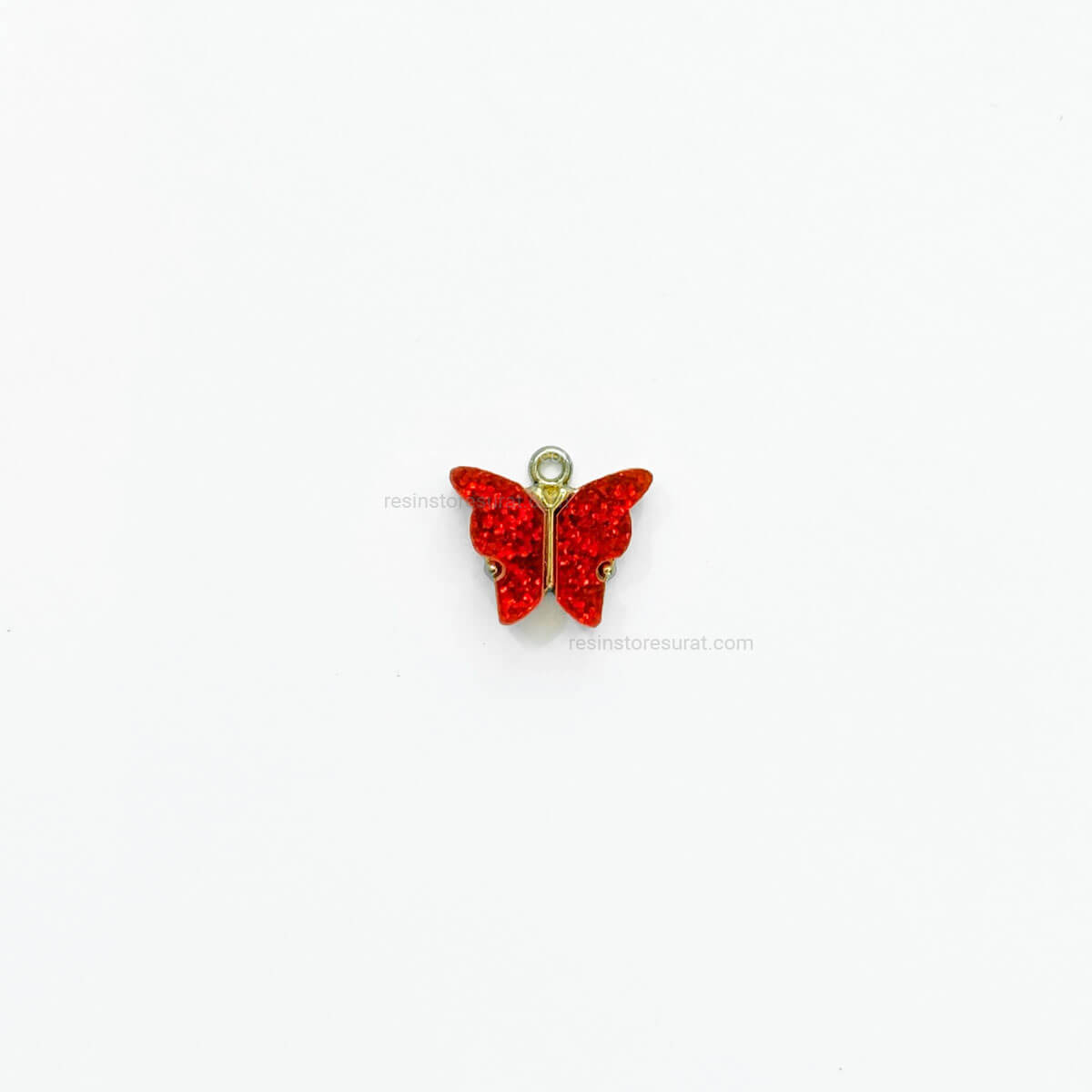 Red Glitter Butterfly Charm – Resin Store Surat