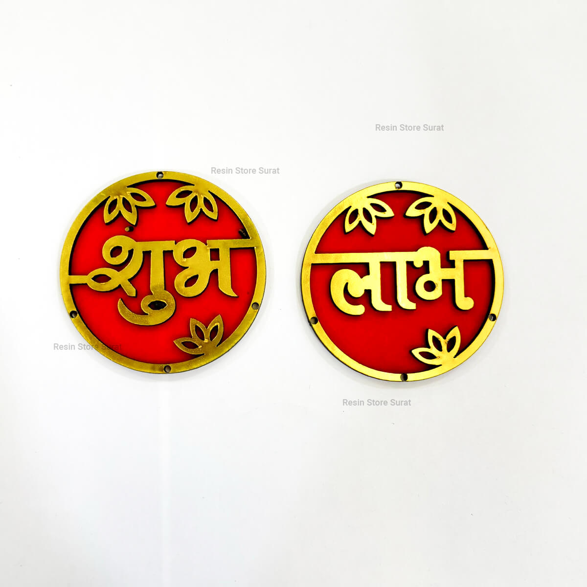 Designer Shubh Labh Mdf Cutout – Resin Store Surat
