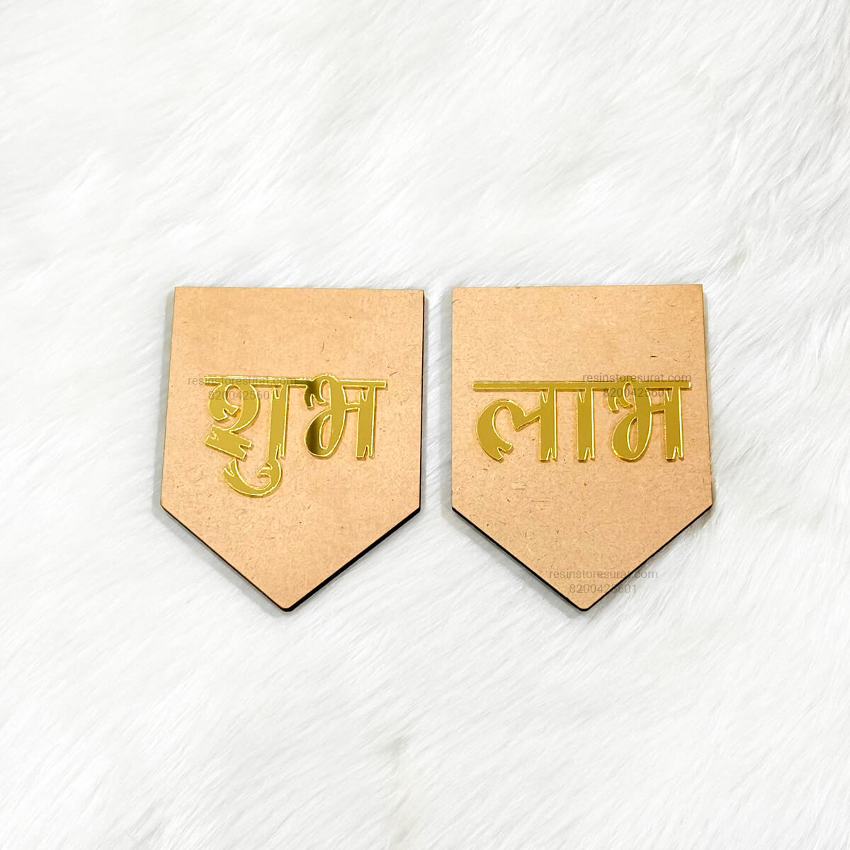 Shubh Labh Mdf & Acrylic Cutout Combo – Resin Store Surat