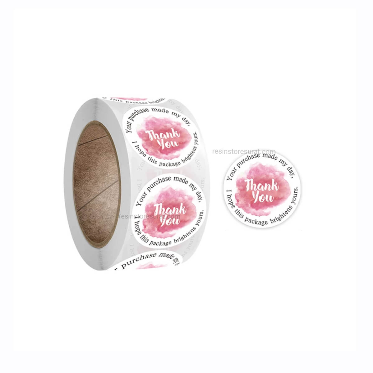Thank you Sticker Roll - E – Resin Store Surat