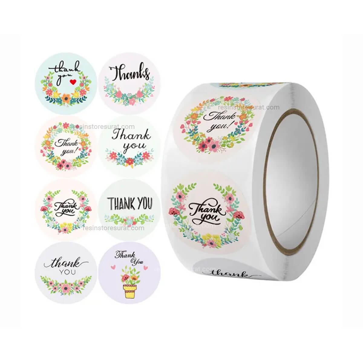Thank you Sticker Roll - H – Resin Store Surat