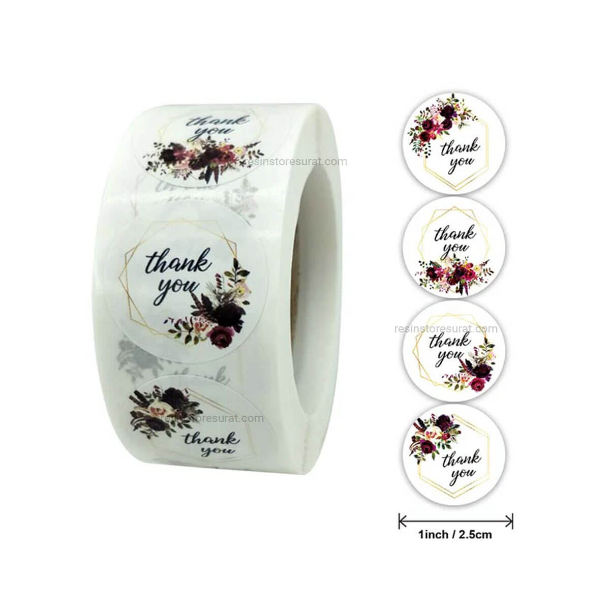 Thank you Sticker Roll - K – Resin Store Surat