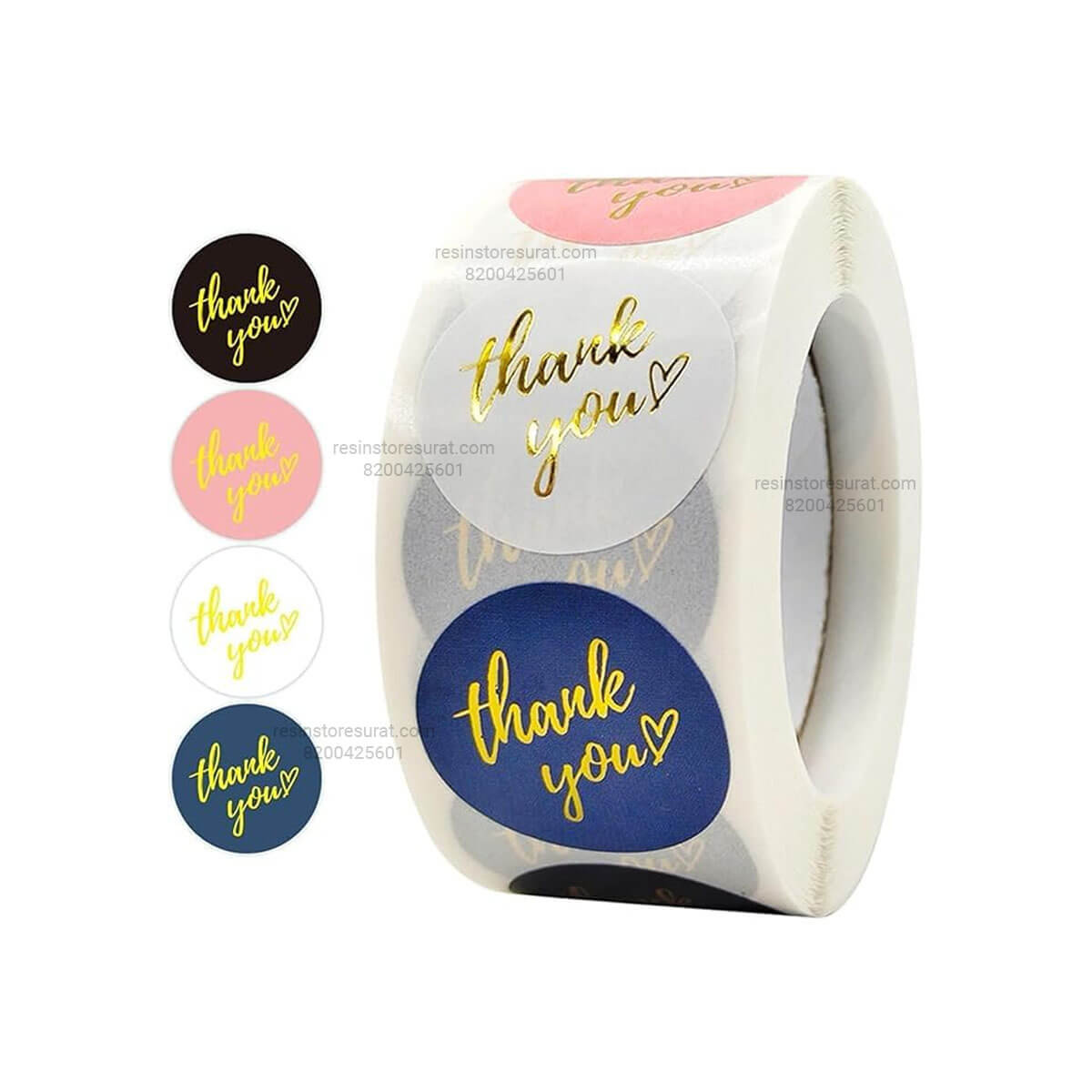 Thank you Sticker Roll - T8 – Resin Store Surat