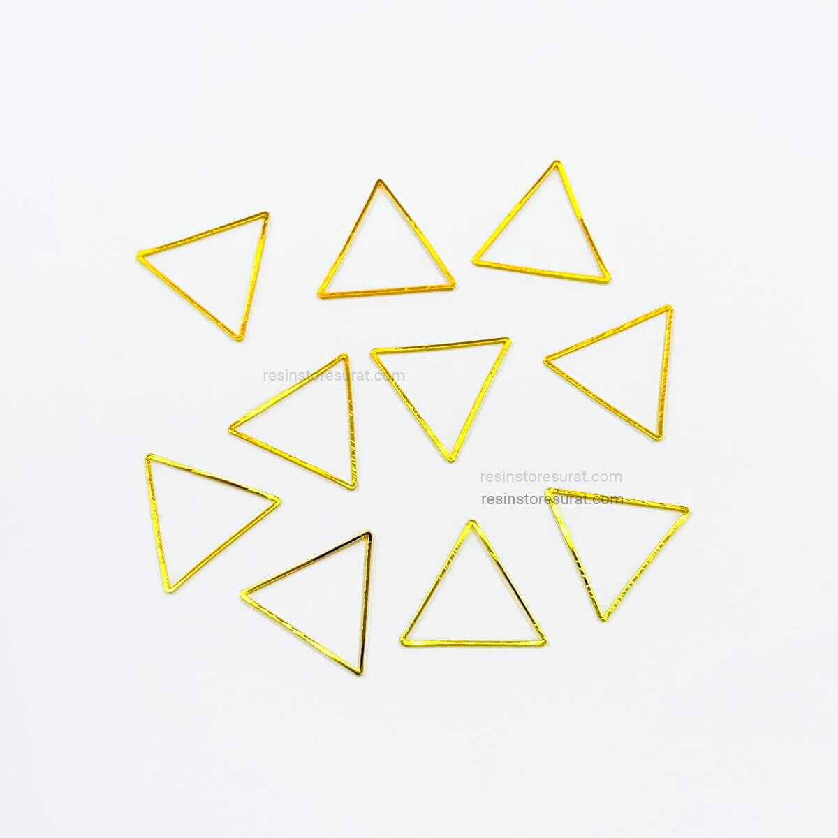 Triangle Bezel Frame Gold - 10 Pcs – Resin Store Surat