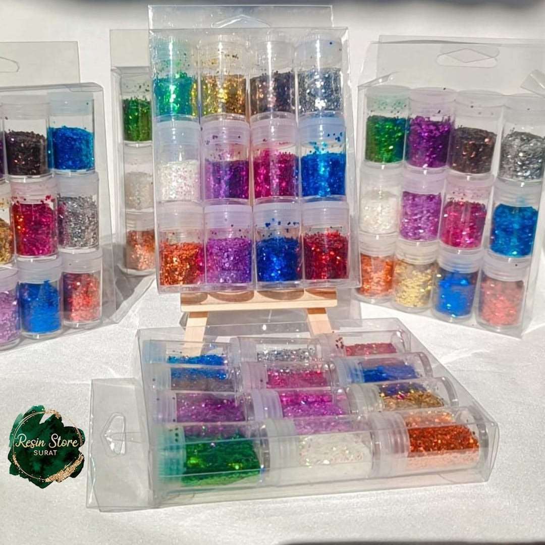 Shaded Chunk 12 Pcs Set – Resin Store Surat