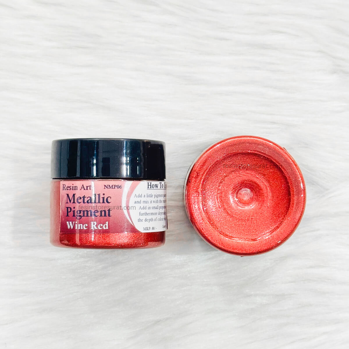 Wine Red Metallic Pigment For Resin – Resin Store Surat