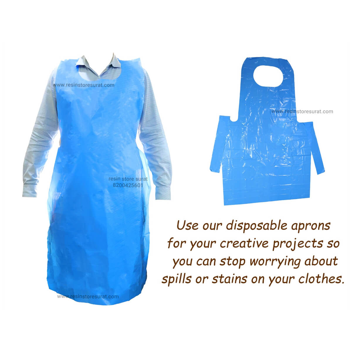 Disposable Apron - 5 Pcs – Resin Store Surat