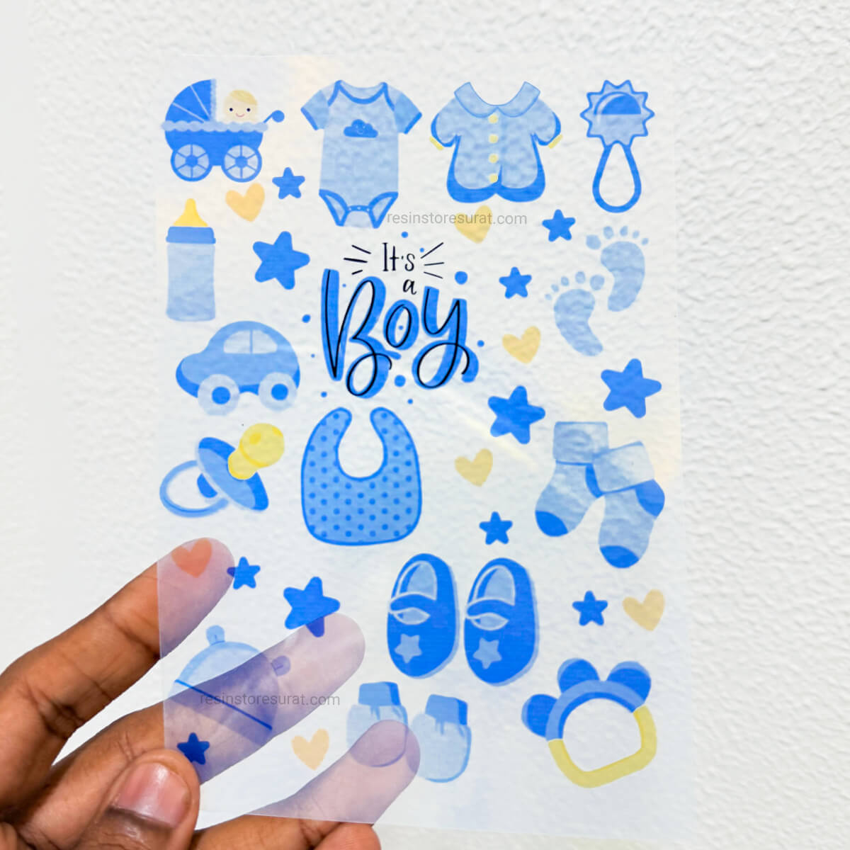 Baby Boy Element - A6 Insert Sheet – Resin Store Surat