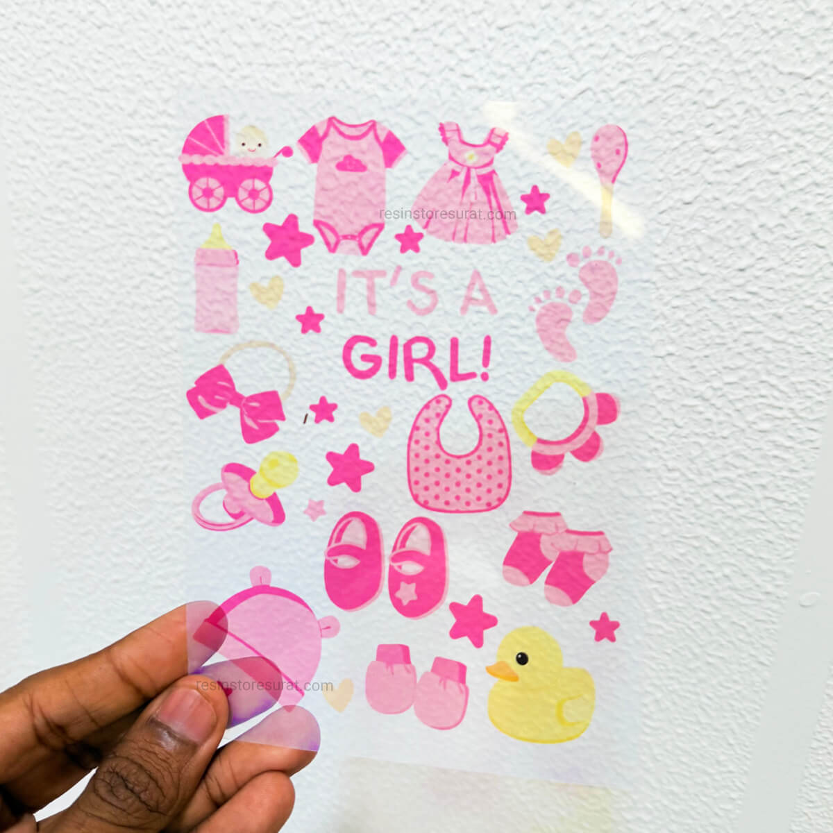 Baby Girl Element - A6 Insert Sheet – Resin Store Surat