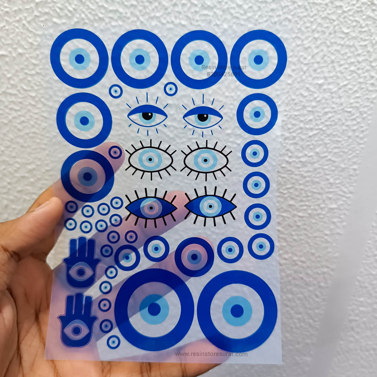 Evil Eye Insert Sheet - A6 – Resin Store Surat
