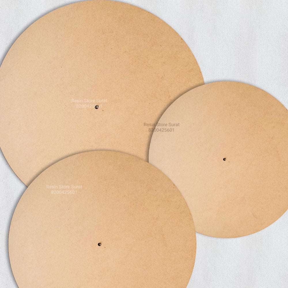 MDF Clock Base For Resin – Resin Store Surat
