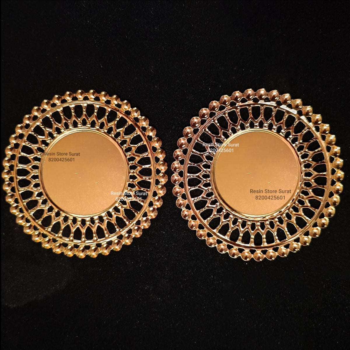 Metal Round Design Cut B - 2 pcs – Resin Store Surat