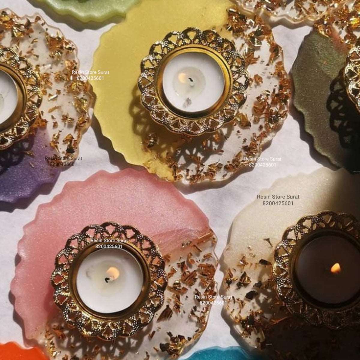 Metal Round Design Cut A - 4 pcs – Resin Store Surat