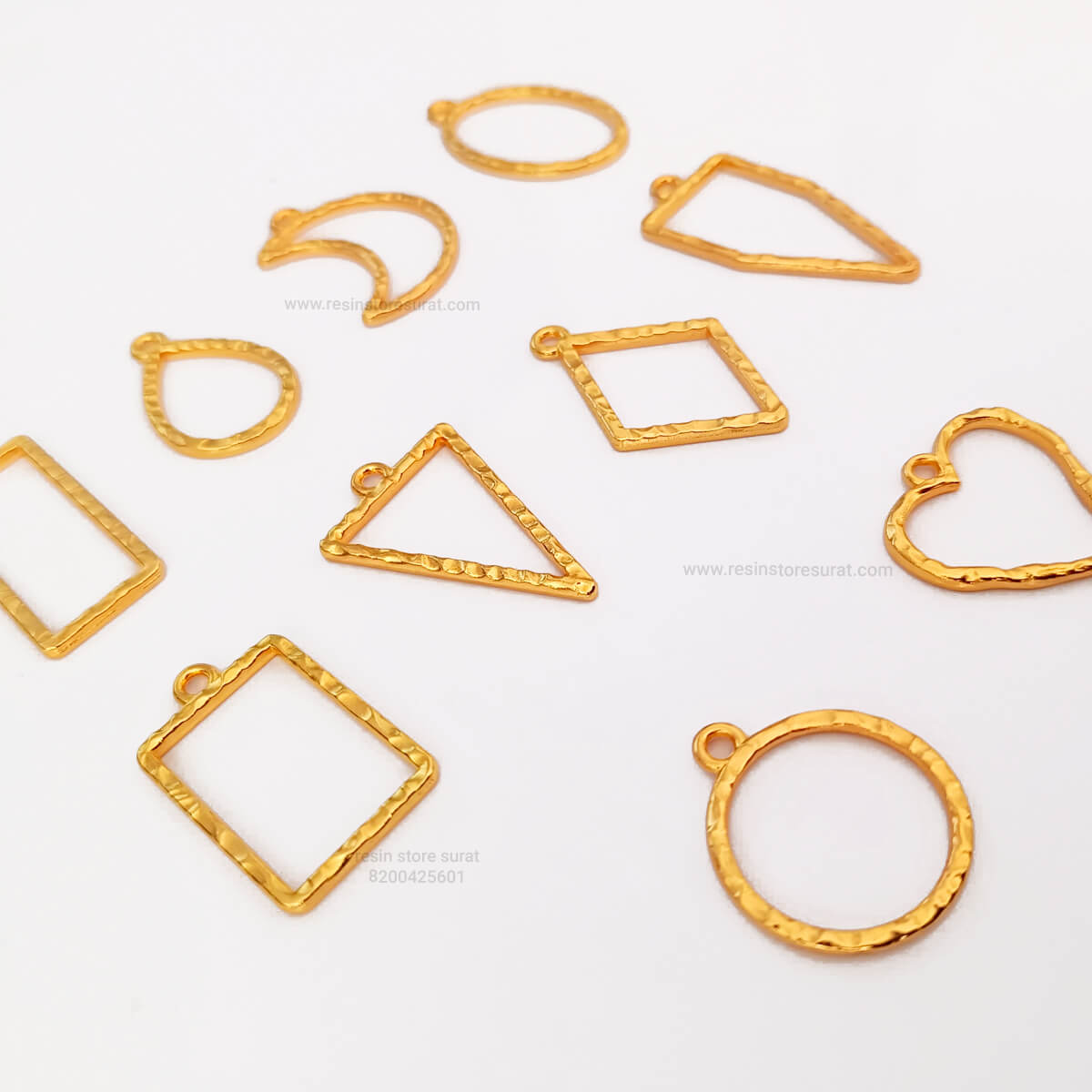 Textured Bezel Set Gold – Resin Store Surat