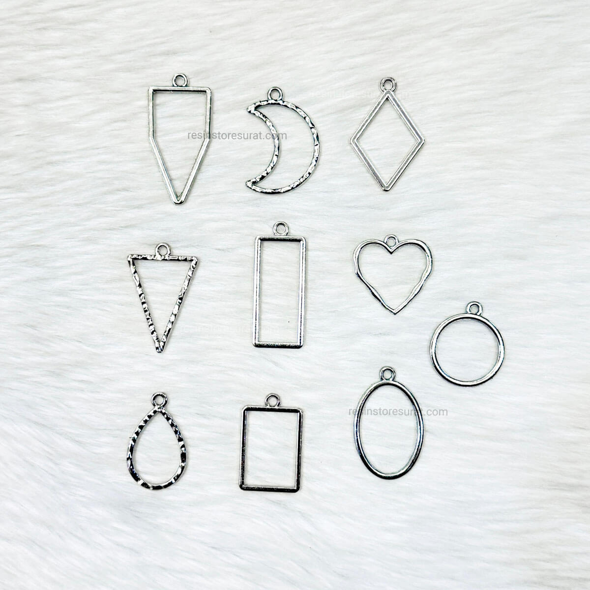 Textured Bezel Set Silver – Resin Store Surat